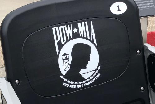 POW/MIA Chair in Nebraska's Memorial Stadium - August 31, 2018